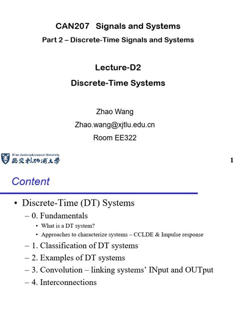 Lectured2dt Systems Pdf Signal Processing Algorithms
