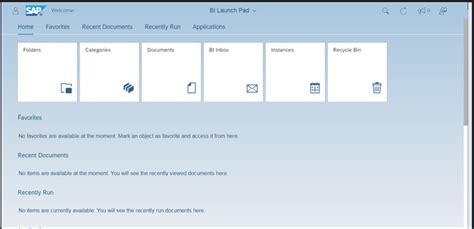 Sap Businessobject Bi Launchpad And Web Intelligence 43