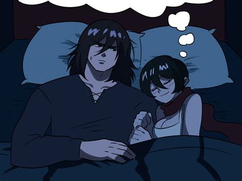 Mikasa Ackerman And Eren Yeager Shingeki No Kyojin Drawn By Tina Fate Danbooru