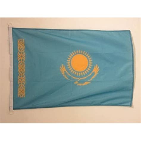 Kazakhstan Flag 2 X 3 For Outdoor Kazakh Flags 90 X 60