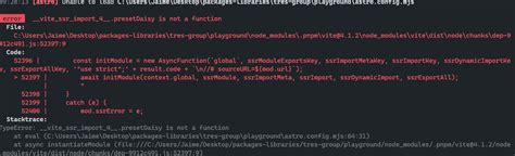 Pnpm Dev Failed Issue Tresjs Lab GitHub