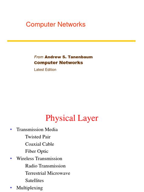 Physical Layer Computer Net Chapter 2 Slides Jan 2022 Pdf