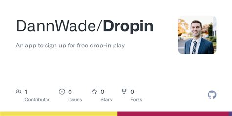 GitHub DannWade Dropin An App To Sign Up For Free Drop In Play