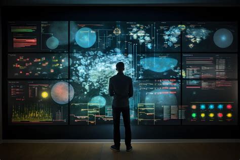 Premium Ai Image A Futuristic Data Scientist Analyzing Complex Data Sets