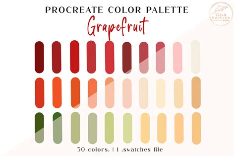 Procreate Color Palette Bundle 20 In 1 Color Swatches By Olya Haifisch