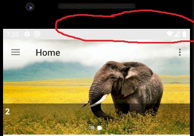 Xml How Can I Put Slider Instead Of Status Bar In Android Studio Stack Overflow