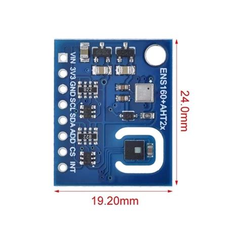 Sensor De Dióxido De Carbono Calidad De Aire Temperatura Y Humedad Ens160 Aht21 ElectrÓnica