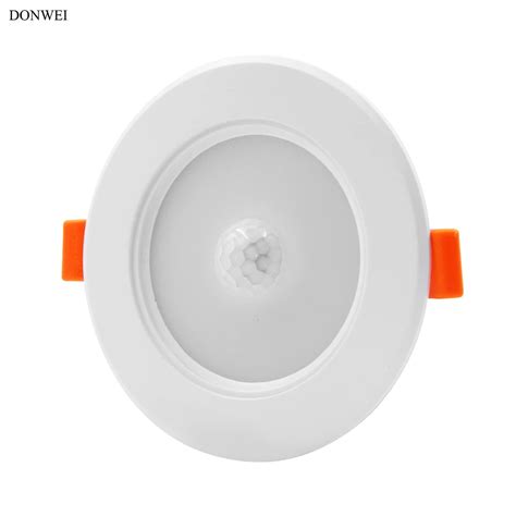DONWEI IR Motion Sensor 5W LED Downlight Night Auto ON OFF Spot Llights For Living Room