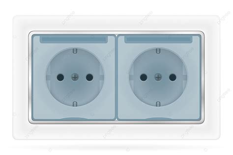 흰색 배경에 고립 된 실내 전기 배선 주식 벡터 일러스트 레이 션에 대 한 전기 소켓 콘센트 빛 콘센트 하얀 Png 일러스트 및 벡터 에 대한 무료 다운로드