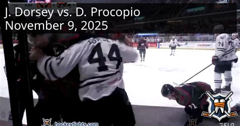 Jamie Dorsey Vs Dominick Procopio November 9 2025 Birmingham Bulls
