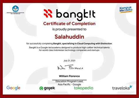 Salahuddin On Linkedin Bangkit2021 Cloudcomputing