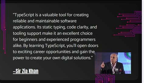 Abdul Raffay On Linkedin Amazing Saying By Sir Zia Khan Developer Ml Dl Typescript