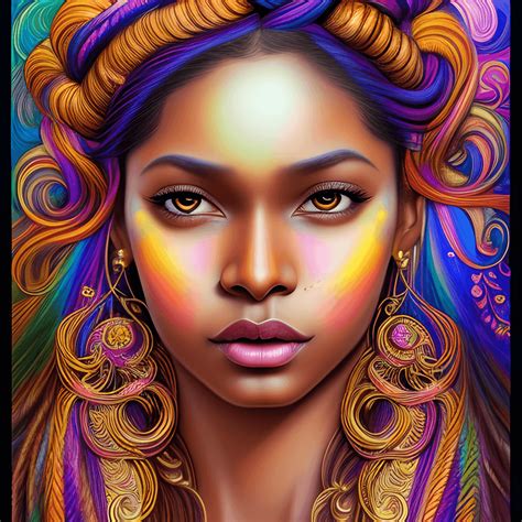 Beautiful Brown Girl Graphic · Creative Fabrica
