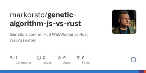 github markorstc genetic algorithm js vs rust genetic algorithm js