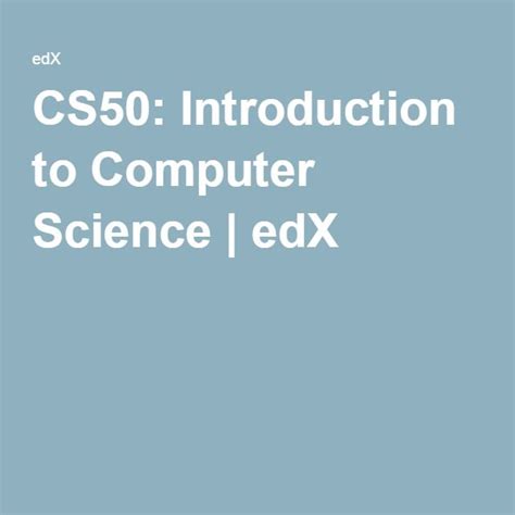 Introduction To Computer Science Computer Science Science School