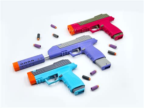 Znc Aus High Powered Foam Dart Nerf Pistol Remixed By Bmprintshop Makerworld