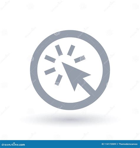 Pointer Arrow Icon Cursor Select Click Sign Stock Vector