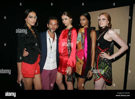 Models Dimitri And Barbara Meier Backstage Dimitri Fashion Show At Mercedes Benz Fashion