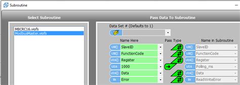 Subroutine Modbus Master Rtu For Read Holding Registers Read Input Registers And Write Holding