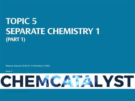 Edexcel Gcse Topic 5 Separate Chemistry 1 Part 1 Transition