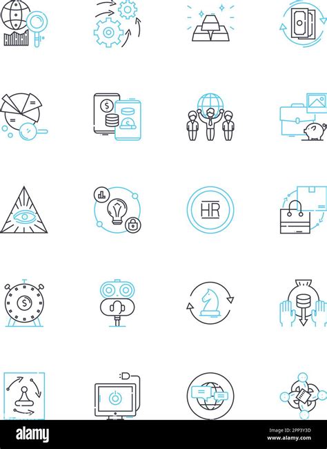 Web Globalization Linear Icons Set Multilingual Localization