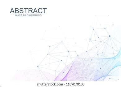 Abstract Plexus Background Connected Lines Dots Stock Vector Royalty Free