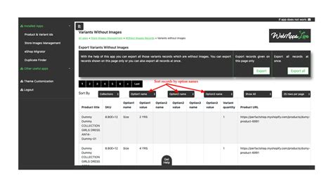 Webappslive ‑ Images Manager Export Delete Download Images Sort Products Having No Image