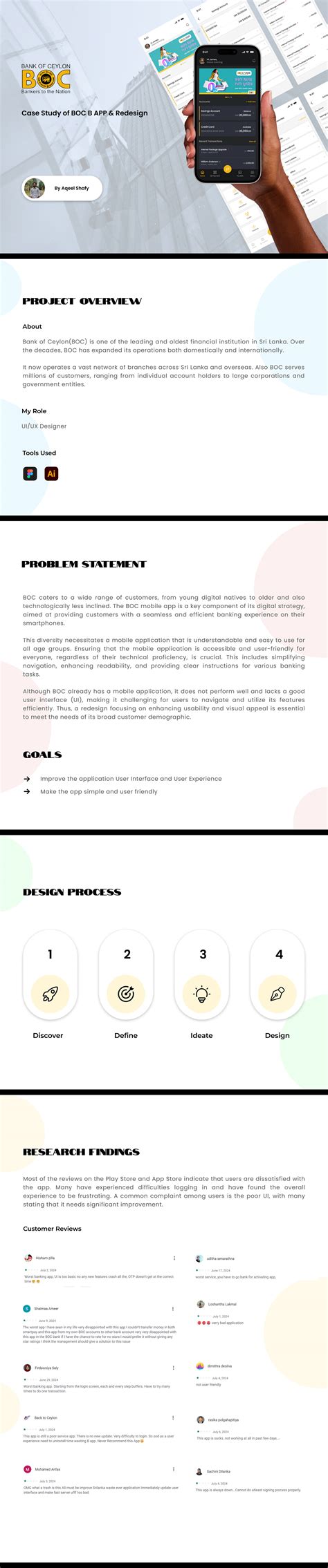 Case Study Of BOC B APP Redesign Behance