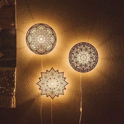 Hand Drawn Mandala Lamps With Cozy Glow