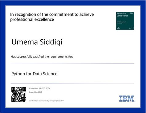 Umema Amin Siddiqi On Linkedin Datascience Python Ibm