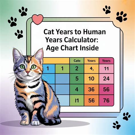 Cat Years To Human Years Calculator Easy Age Conversion Chart