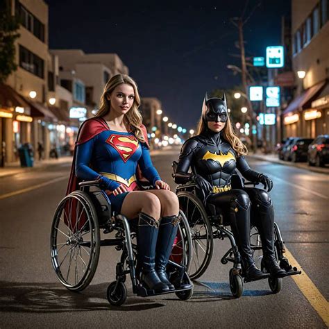 Paraplegic Batgirl And Paraplegic Supergirl By Aria360 On Deviantart