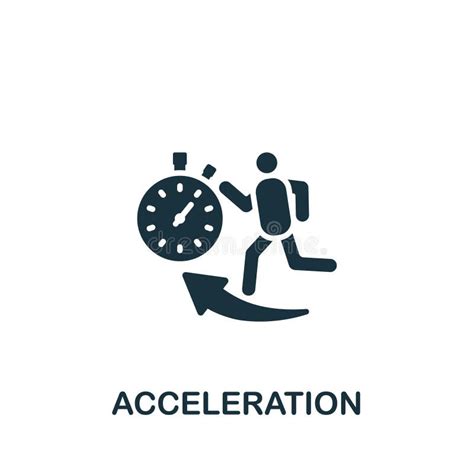 Acceleration Icon Monochrome Simple Sign From Performance Collection