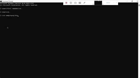 Cara Membuat Database Mysql Xampp Di Cmd Youtube