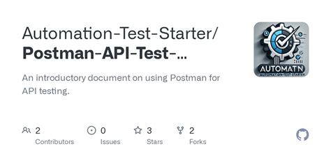Github Automation Test Starter Postman Api Test Starter An Introductory Document On Using