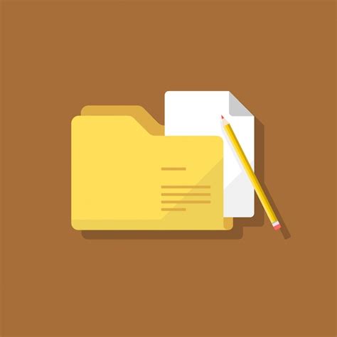 Premium Vector Folder Document Flat