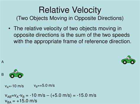 ppt relative velocity powerpoint presentation free download id 6010798