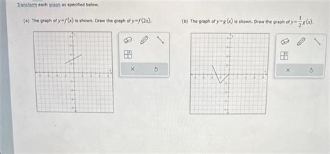Solved Transform Each Graph As Specified Below A The