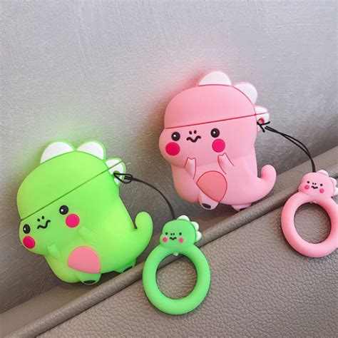 너가 좋아할 이슈 너무 귀여운 아기공룡 에어팟케이스😘 나는 분홍이 너는 초록이 커플하자 구경하기