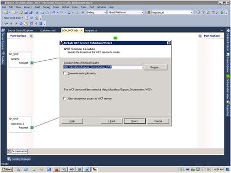 biztalk village exposing orchestration as wcf service biztalk example