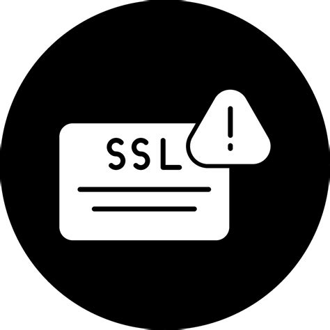 Ssl Certificate Verification Error Glyph Circle Inverted 67350900