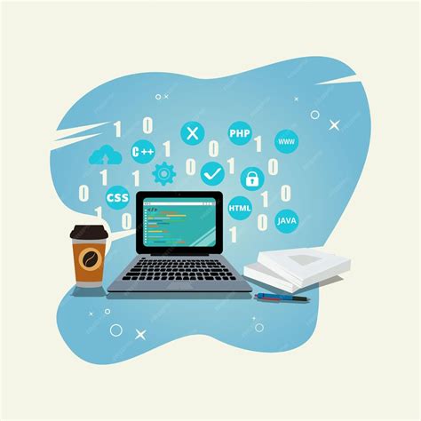 Script De Programação Web Script De Programa De Código Html Algoritmo