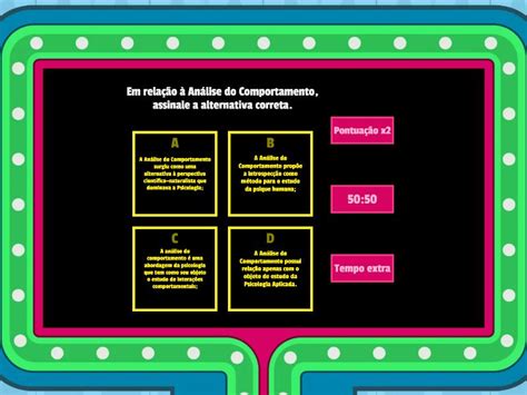 Teoria Comportamental Gameshow Quiz