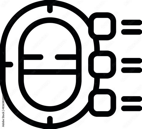 Abstract Digital Transformation Concept Icon With Technology Innovation And Speed In Vector