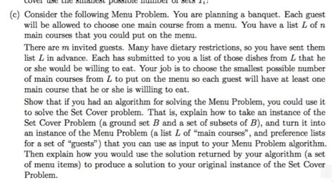 5 In The Set Cover Problem Discussed In Chap 5 Of