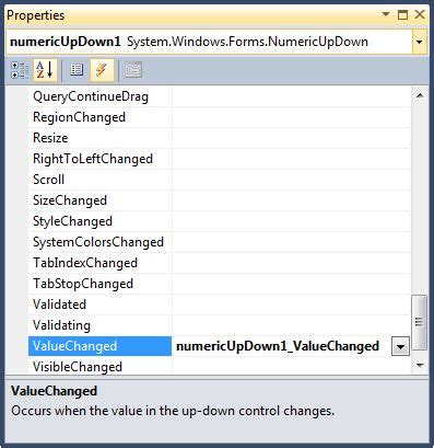 NumericUpDown In C