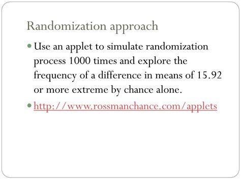 Ppt Introducing Concepts Of Statistical Inference Via Randomization