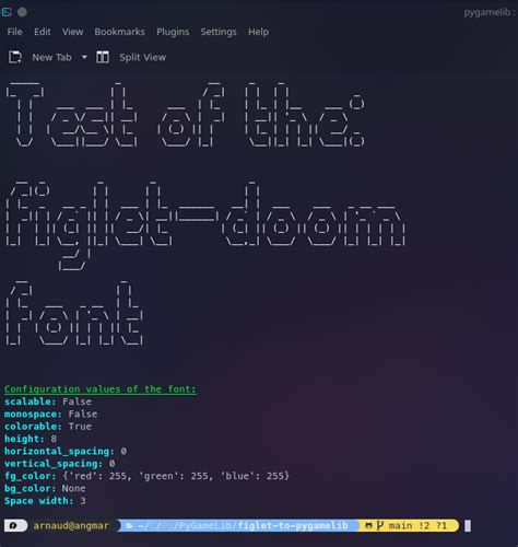 GitHub Pygamelib Figlet To Pygamelib A Small Script To Automatically