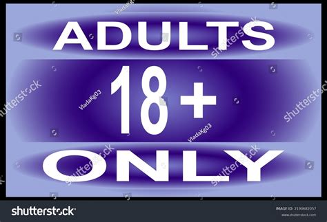Adults Only 18 Vector Label Sign Stock Vector Royalty Free 2190682057