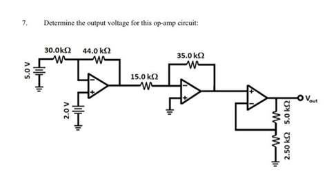 Solved Determine The Output Voltage For This Op Chegg